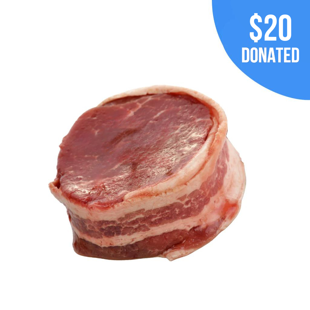 8oz Bacon Wrapped Beef Tenderloin Steaks Individually Vac-Packed 8 Pie ...